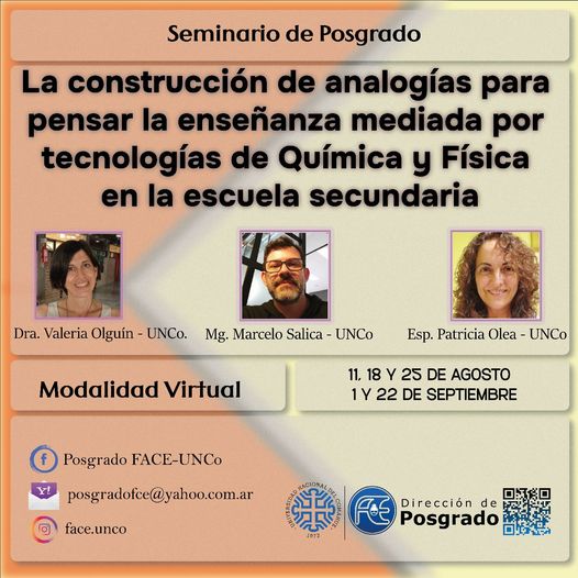Seminario de Posgrado “LA CONSTRUCCIÓN DE ANALOGÍAS PARA PENSAR LA ENSEÑANZA MEDIADA POR ...